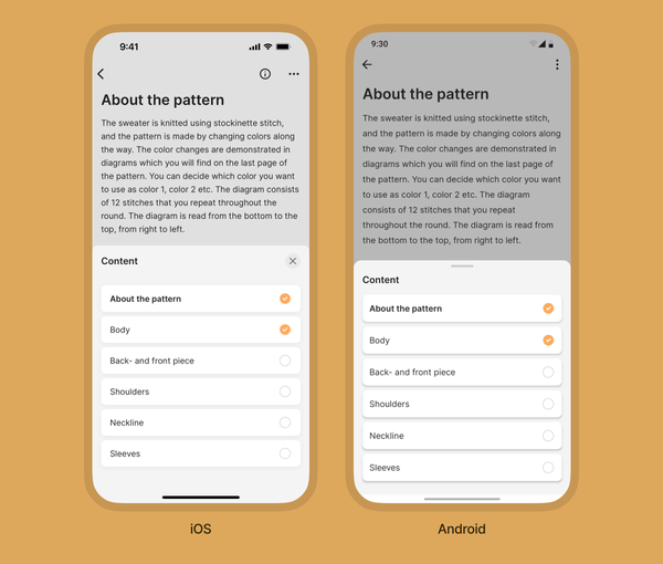Bottom Sheets vs Fullscreen Modals